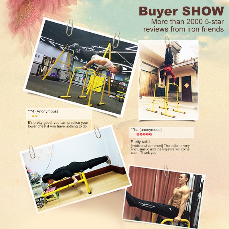 【Ready Stock】Split Bars Dip Bar Split Push Up Extension Trainer Muscle ...