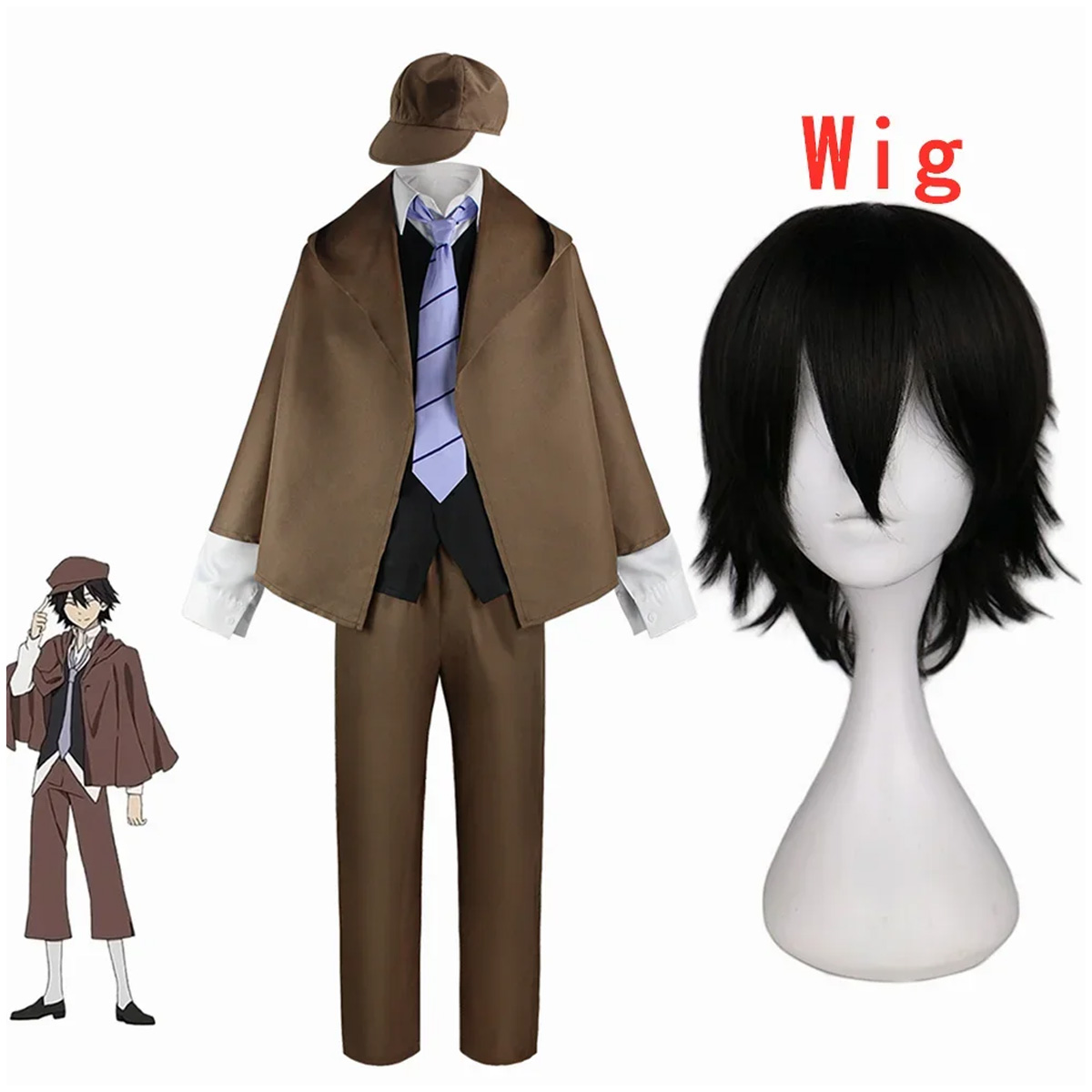Anime Bungo Stray Dogs Edogawa Ranpo cosplay Costume Detective Uniform ...