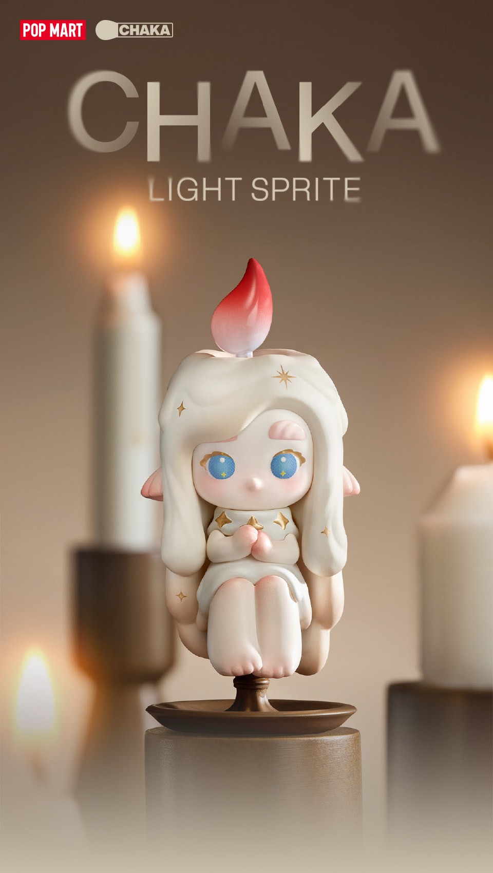 POP MART CHAKA Light Sprite Series Figures Blind Box Action Toys Figure ...