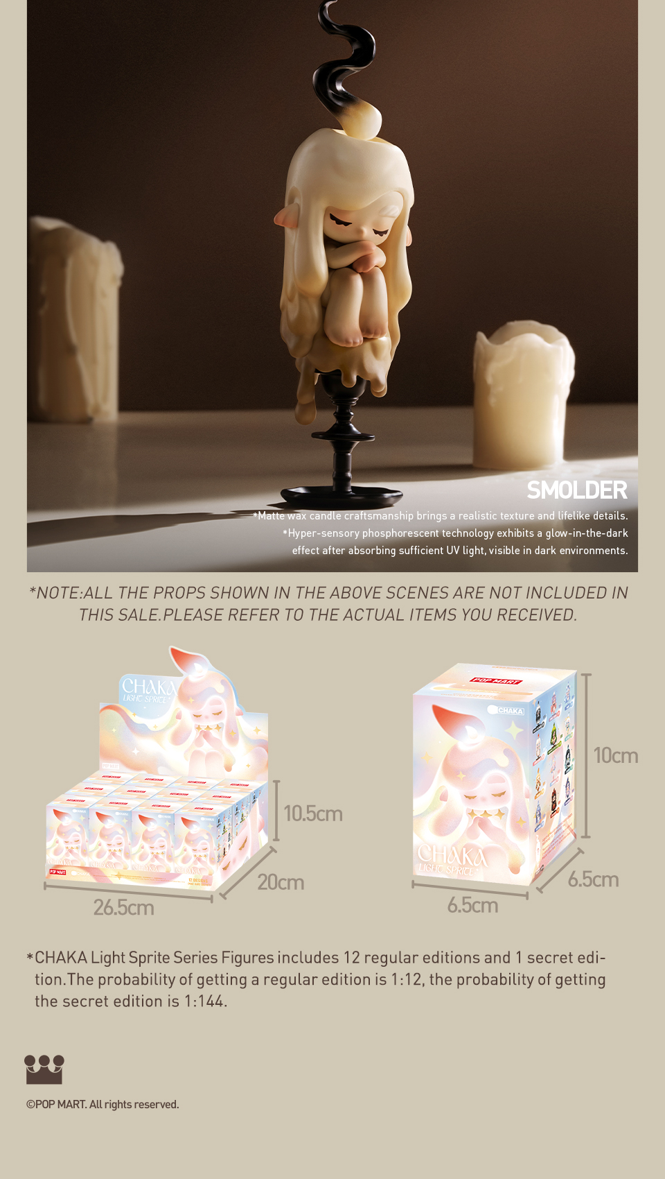 POP MART CHAKA Light Sprite Series Figures Blind Box (Whole set ...