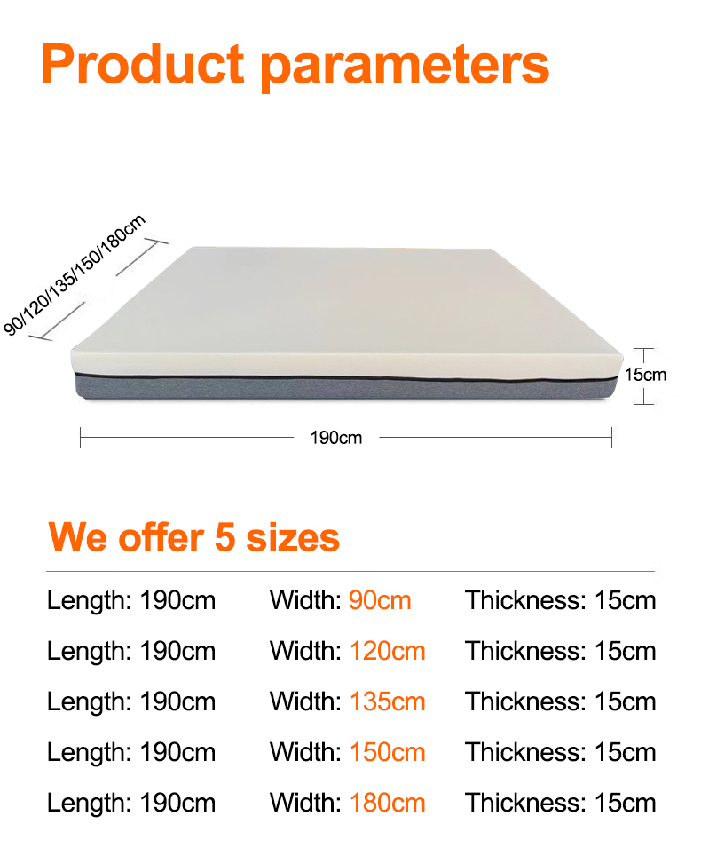 Dreame 6 inch Memory Foam Mattress 15cm Thick Mattress Single/S-double ...