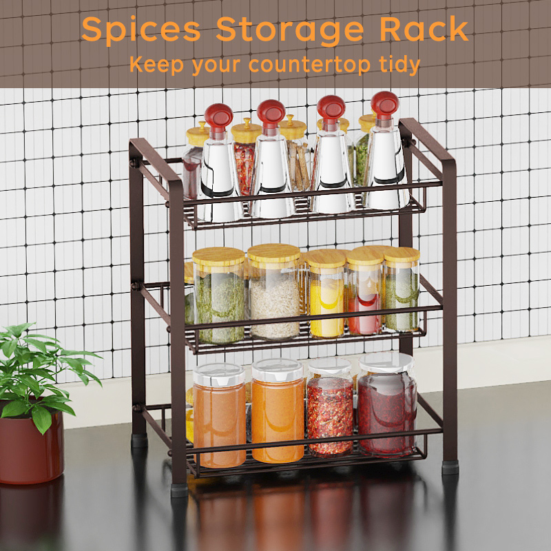 Cambond【New Store Promotion JUST TODAY】2/3 Tiers Kitchen Spice Rack ...