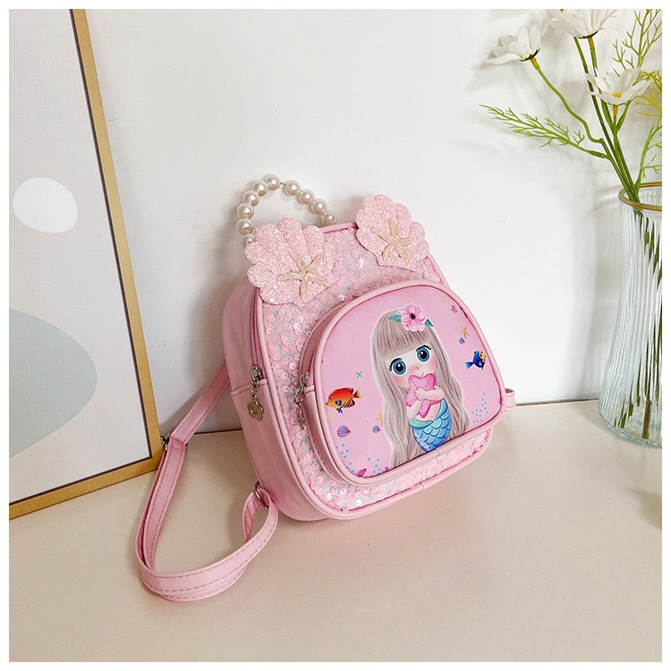 ShiningStars Children's Bag New Girl Cute Princess Shell Sequin ...