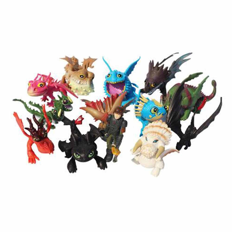 6 Style 8Pcs/12Pcs/Set Anime How To Train Your Dragon Figure Hiccup ...