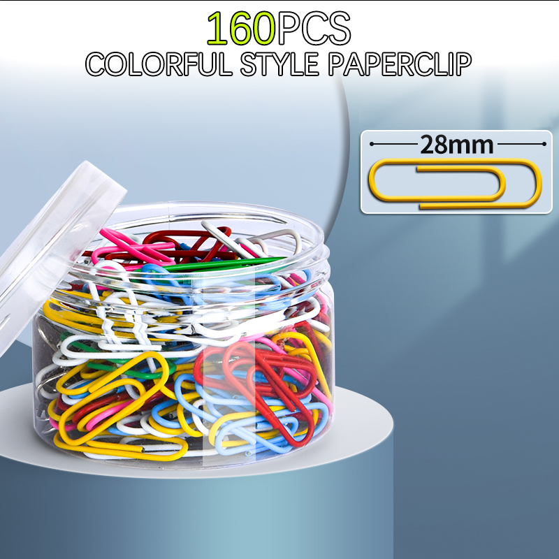 【COD】1000PCS Creative Multifunctional Paper clip bookmark color binding ...