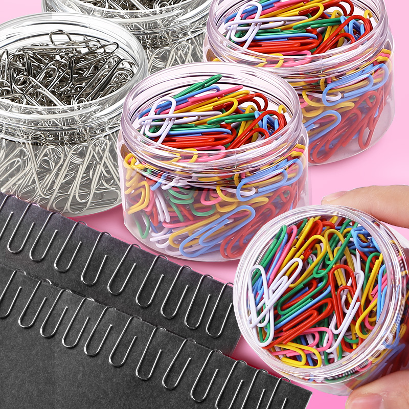 【COD】1000PCS Creative Multifunctional Paper clip bookmark color binding ...
