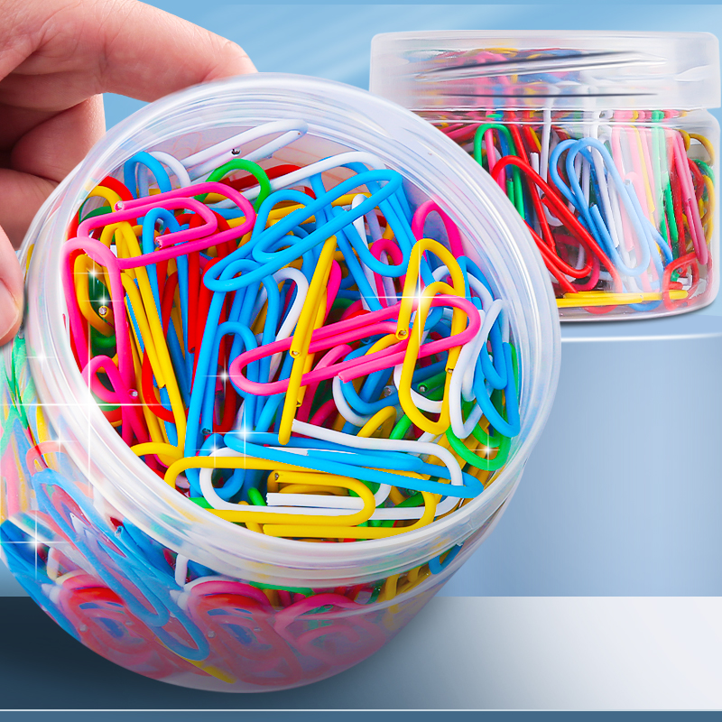 【COD】1000PCS Creative Multifunctional Paper clip bookmark color binding ...