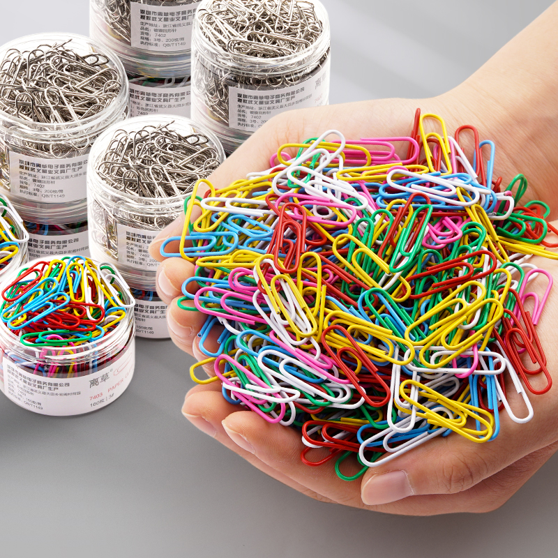 【COD】1000PCS Creative Multifunctional Paper clip bookmark color binding ...