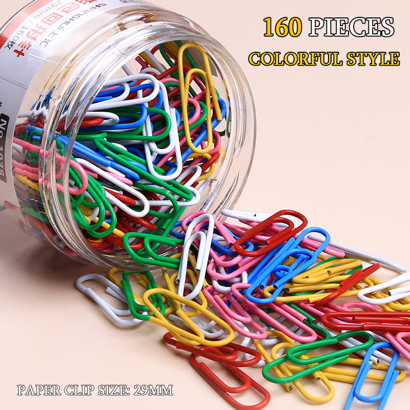 【COD】1000PCS Creative Multifunctional Paper clip bookmark color binding ...