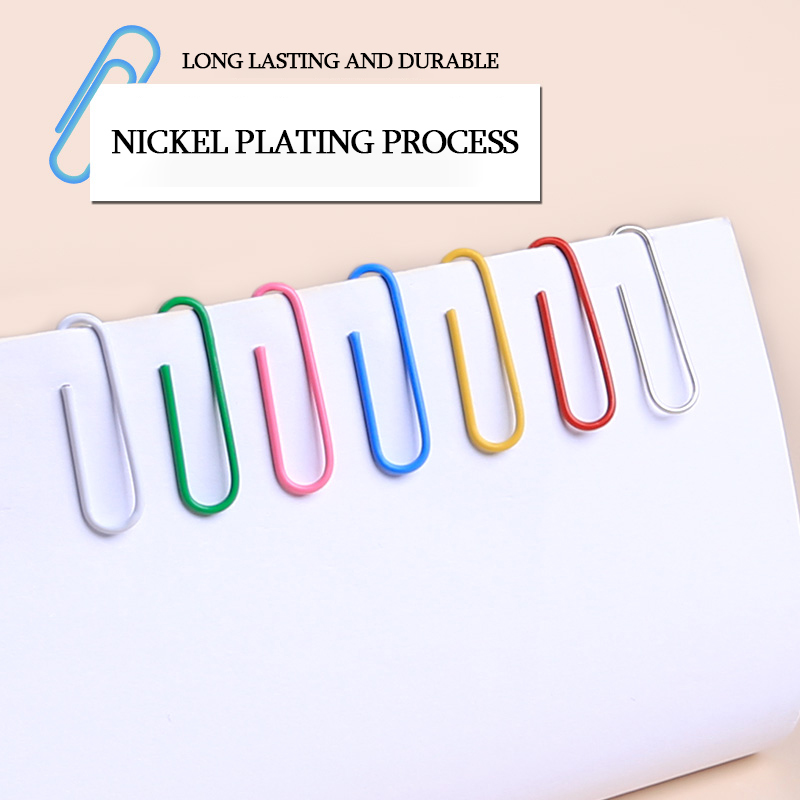 【COD】1000PCS Creative Multifunctional Paper clip bookmark color binding ...