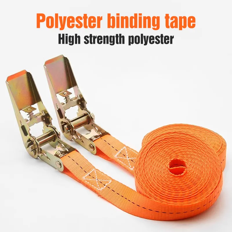 10M/8M/6M /4M Cargo Strap 4cm Heavy Duty Adjustable Ratchet Cargo Tie ...