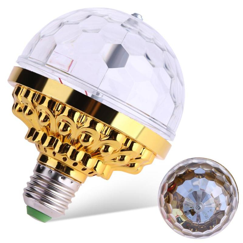 E27 6W RGB Rotating Disco Ball Light – LED Crystal Magic Ball for Stage ...