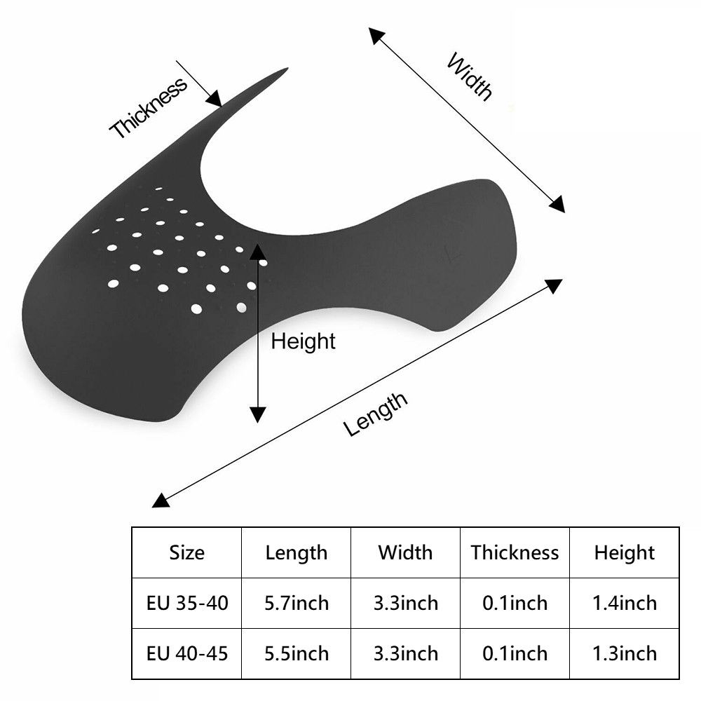 Shoe Shields Head Stretcher Toe Cap for Running Casual Shoes Anti Shoe ...