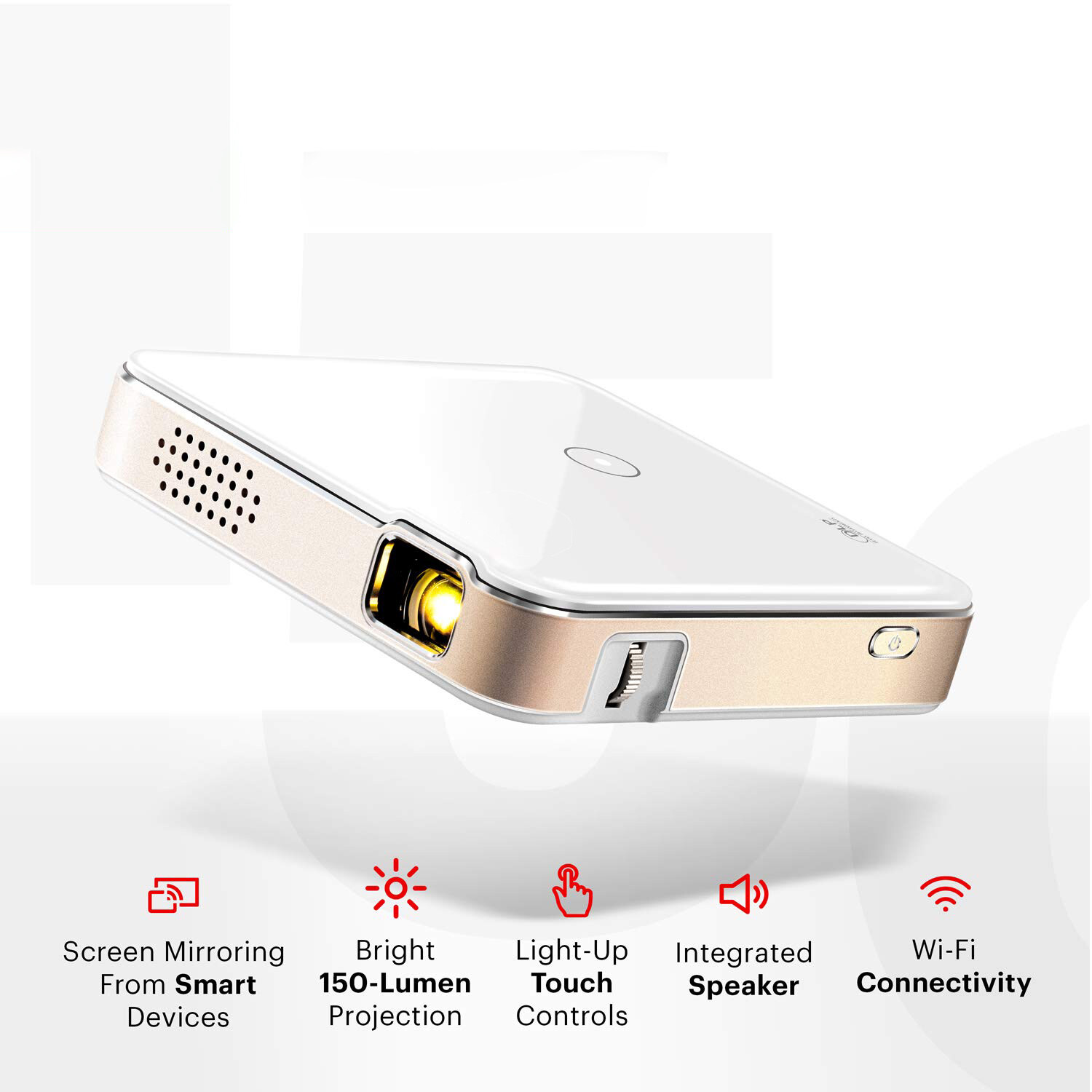 Salange P30 Ultra Mini Portable Projector - HD 1080p support LED DLP ...