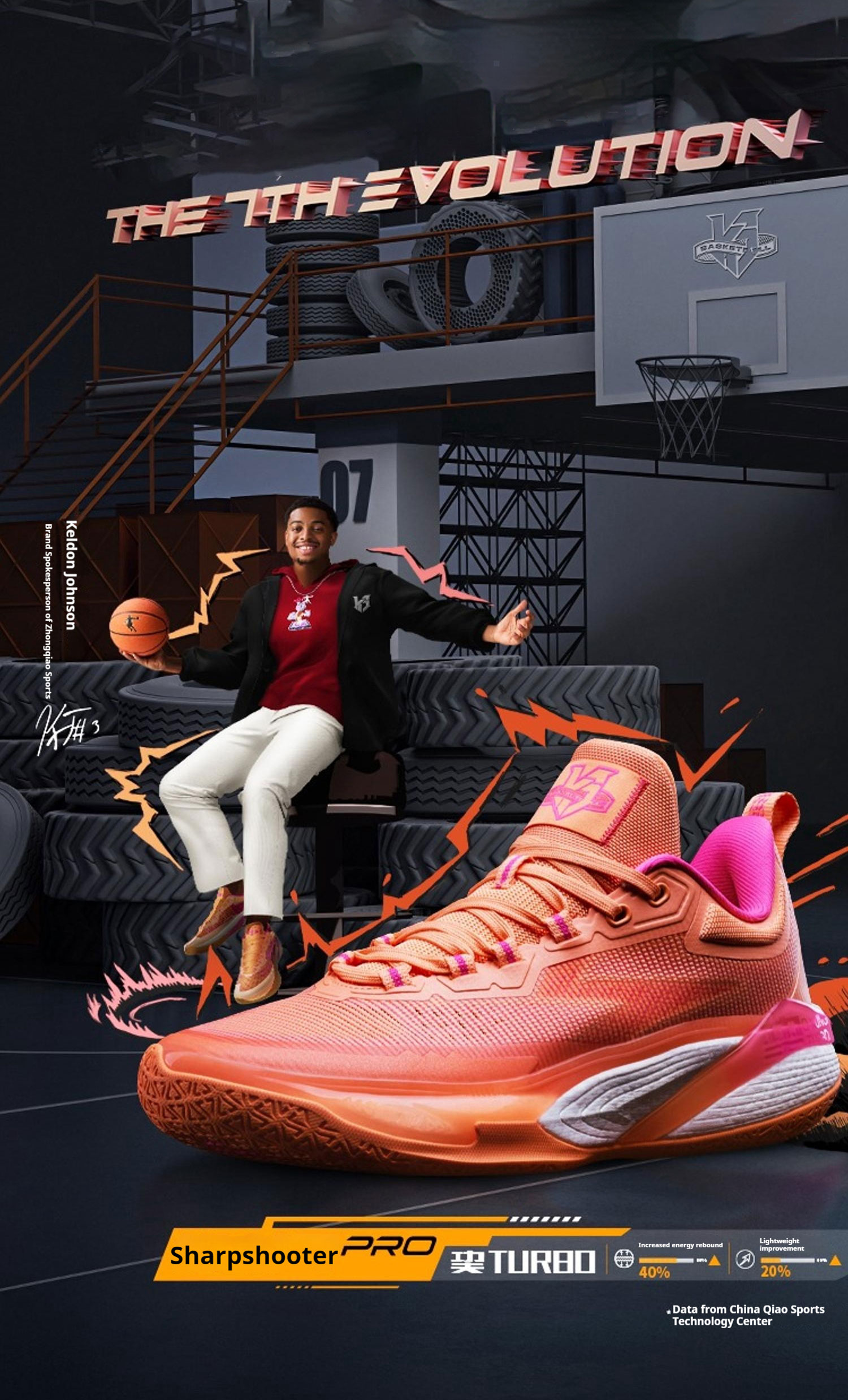 Qiaodan Fengci 7 Pro Man Basketball Shoes Combat Shock Absorption ...