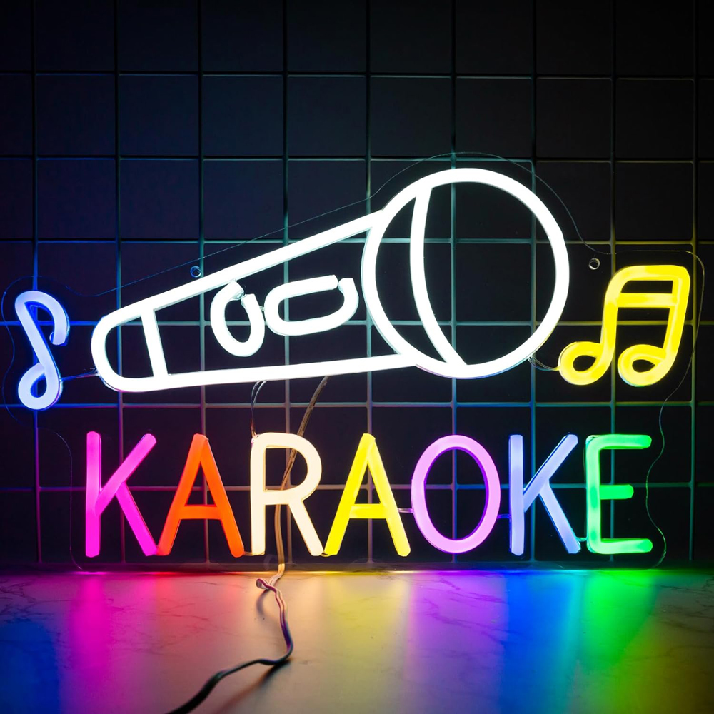 Karaoke Bar Neon Sign Live Music Neon Sign Guitar Music Studio,Neon ...