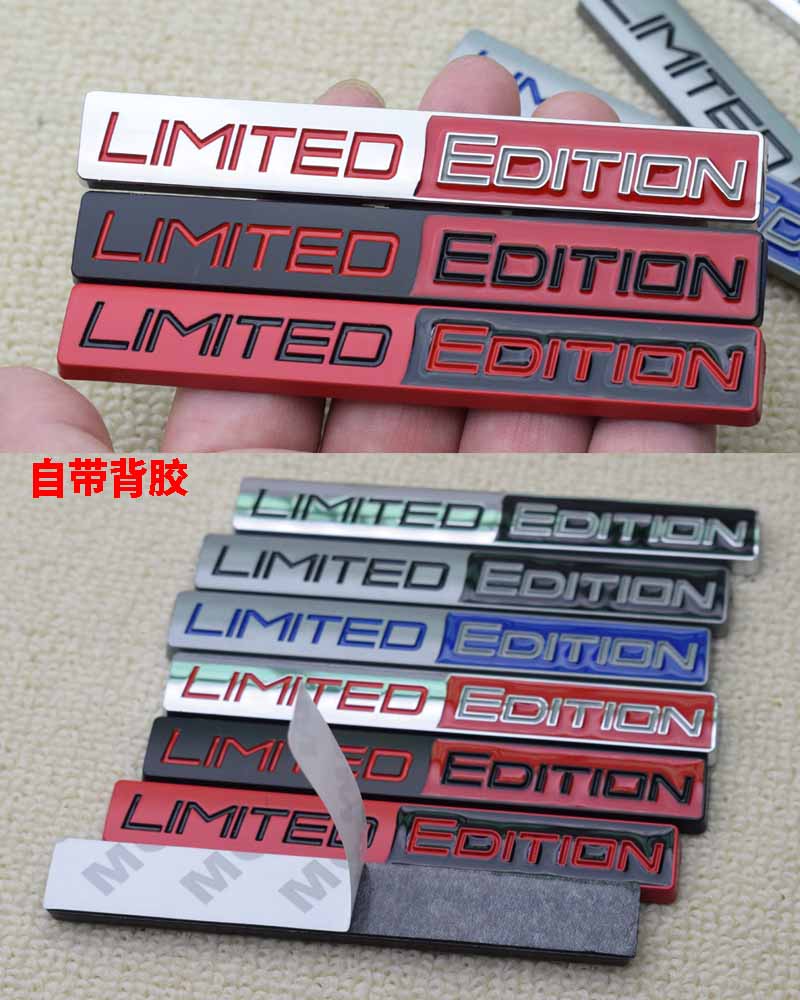Metal Modified Label LIMITED EDITION Car Sticker Body Side Label Tail ...