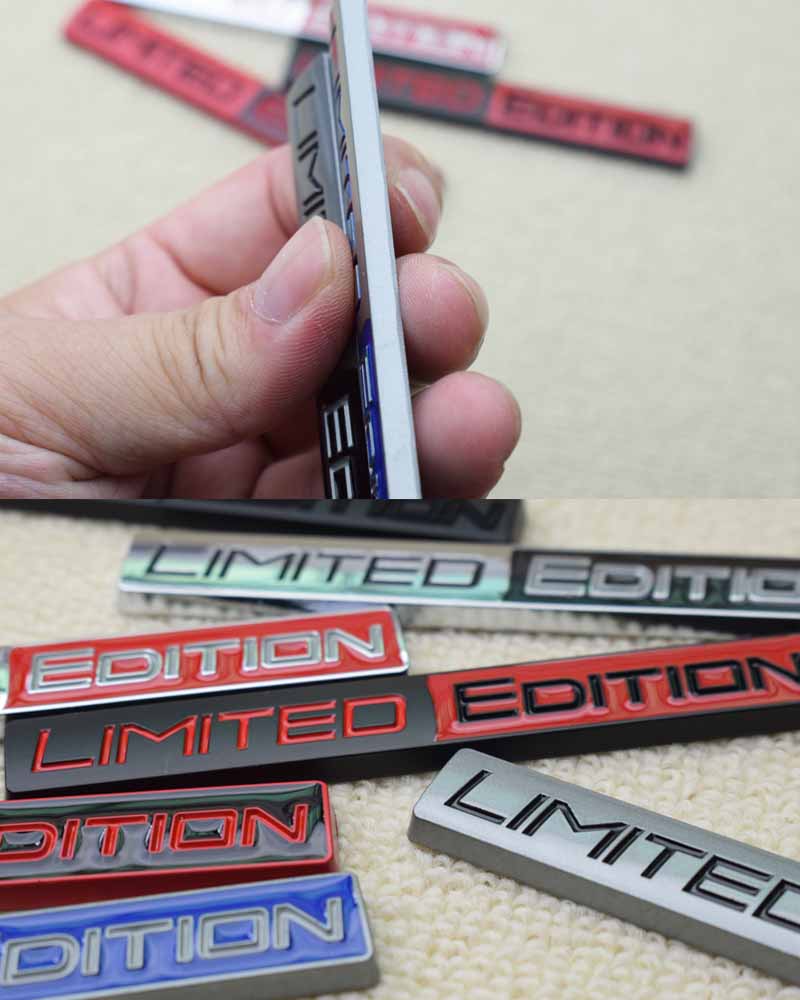Metal Modified Label LIMITED EDITION Car Sticker Body Side Label Tail ...