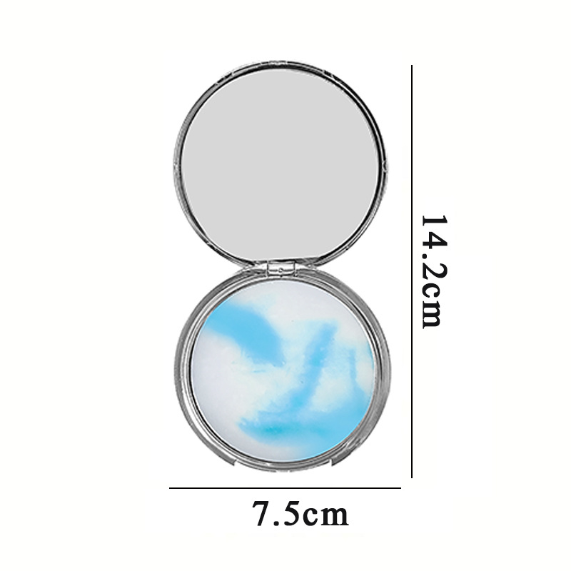 Oil-Control Blue Compact Powder: Matte Finish, Long-Lasting & 3D Makeup ...