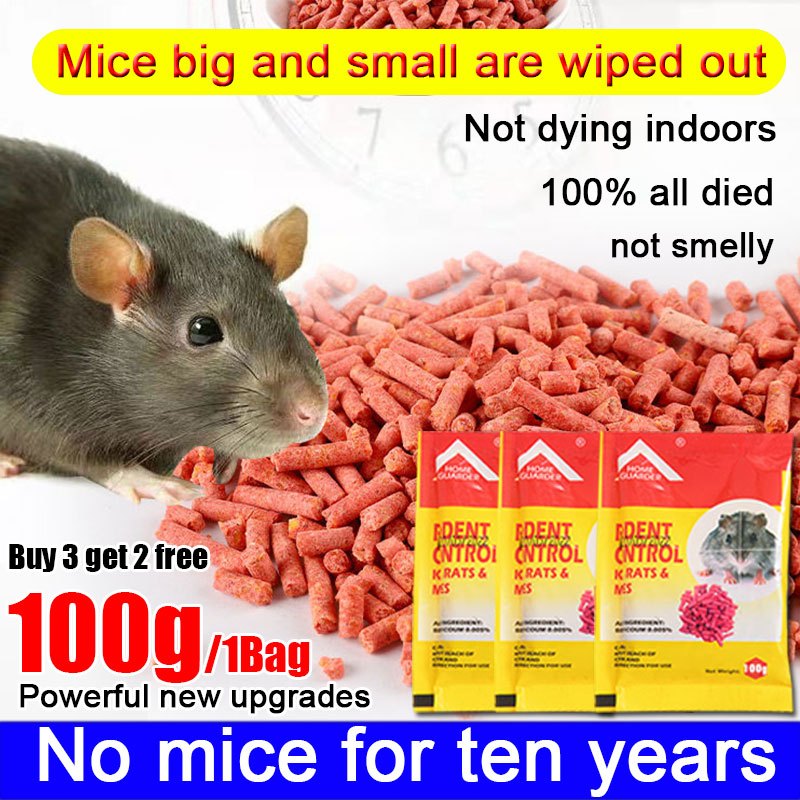 【1 pack kills 1000 mice】50G rat killer poison Attract mice to death rat ...