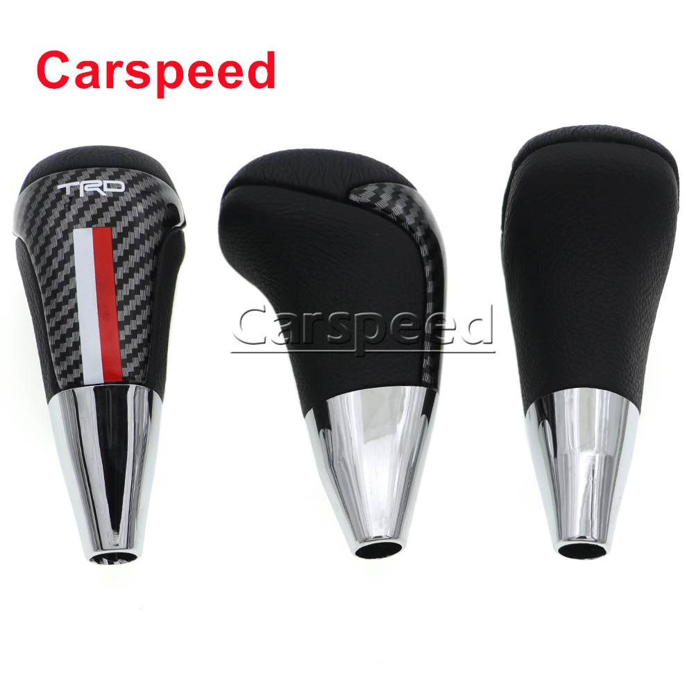 TRD GR Sport Racing Carbon Look Leather Gear Shift Knob For Toyota GT86 ...
