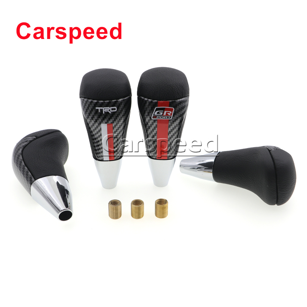 TRD GR Sport Racing Carbon Look Leather Gear Shift Knob For Toyota GT86 ...