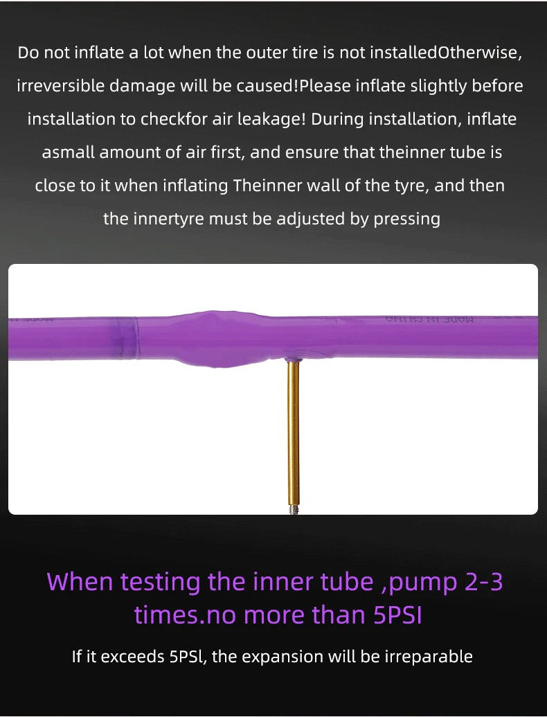 OFFBONDAGE 700C Bicycle Inner Tube with Aluminum Alloy Valve High Pressure Resistant Ultra-light ...