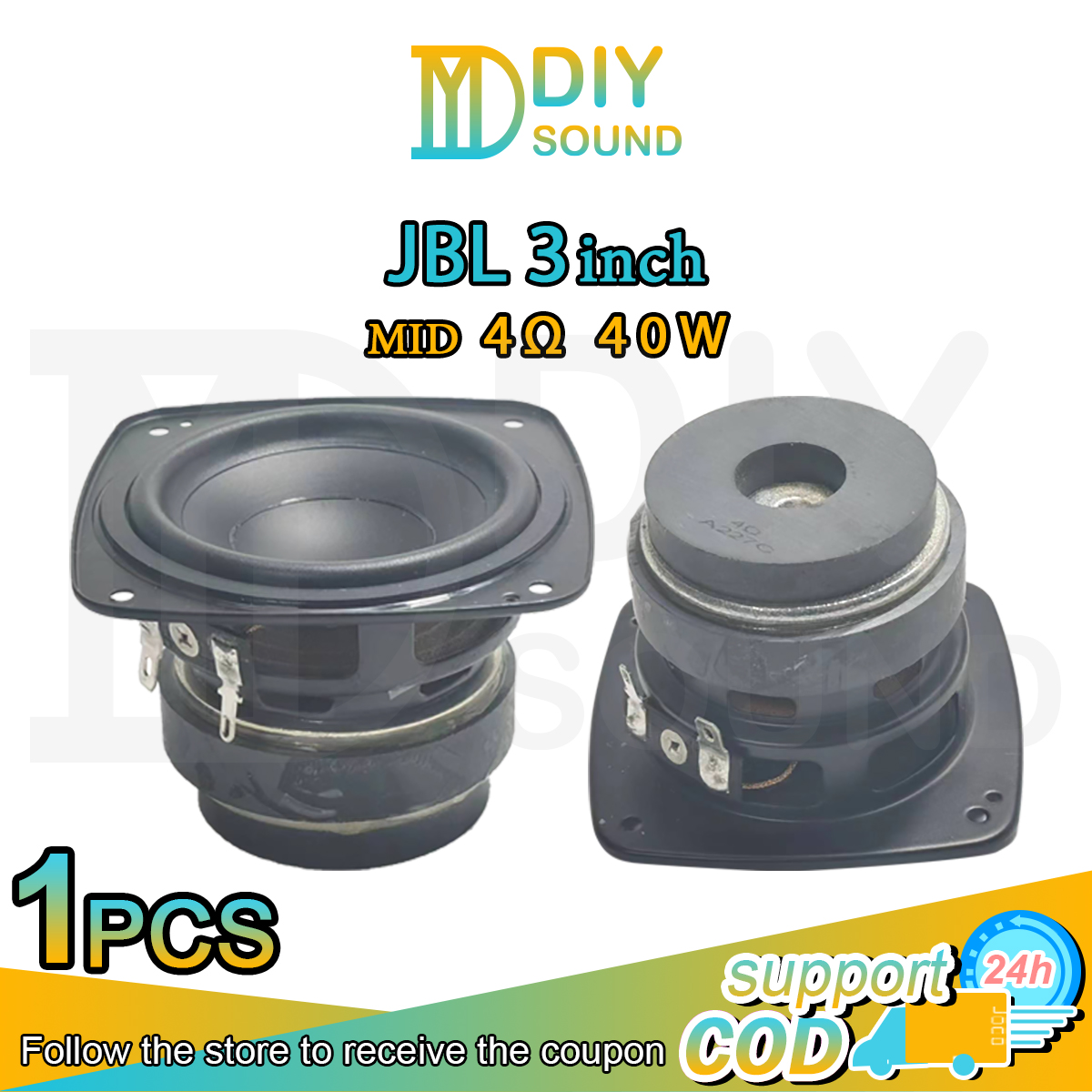 DIYSOUND JBL Midrange 3 inch 4Ω 40W midrange speaker car stereo 3 inch ...