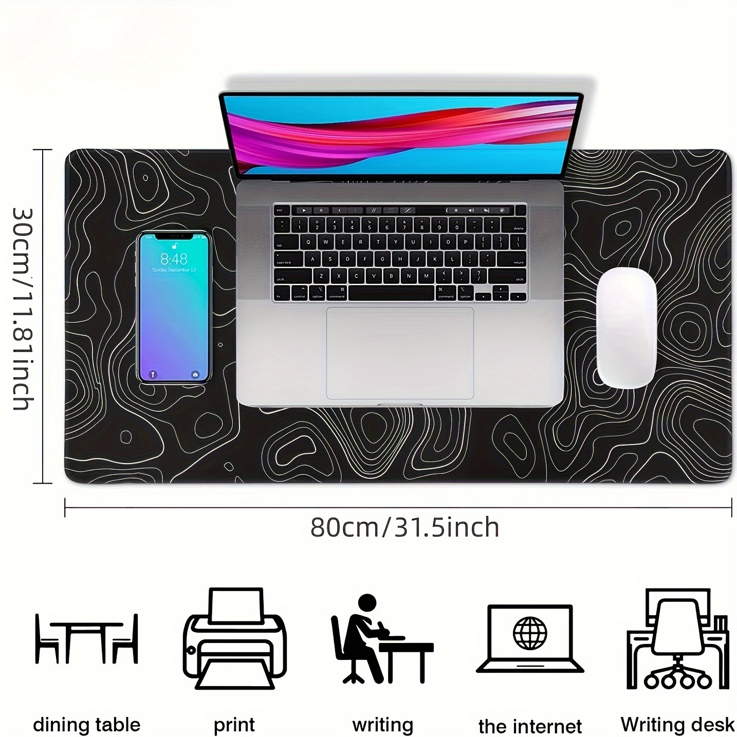 Mouse Pad XXL Keyboard Mouse Carpet Large Mouse Table Pad Anti-slip ...