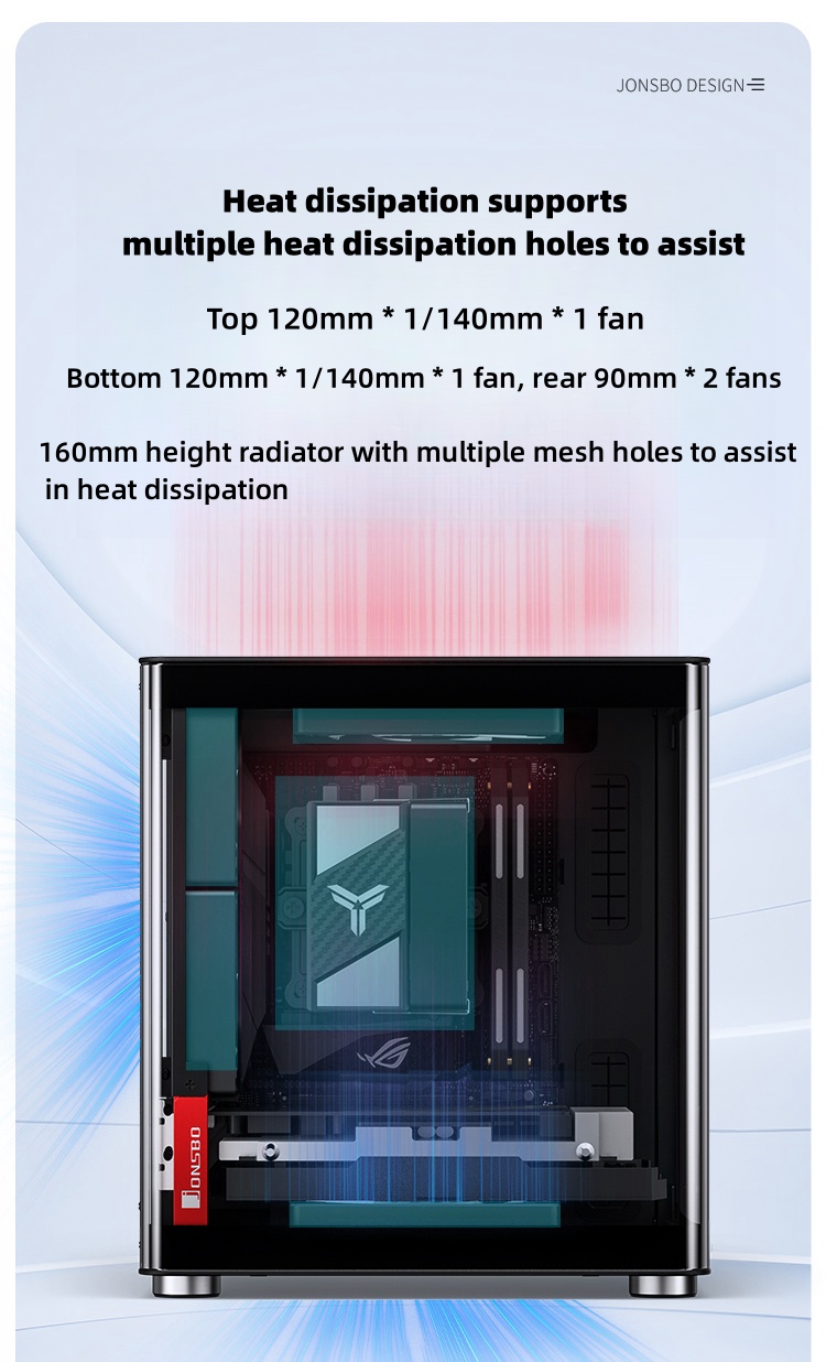 Jonsbo TK-0 ITX Sea View Room Case Glass Side Transparent Small Case ...