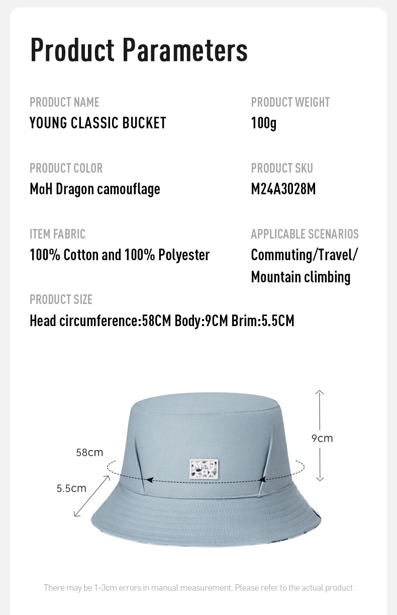 Hat | MAH 3028 Dragon Series Double-sided Hat Sport Bucket Hat ...