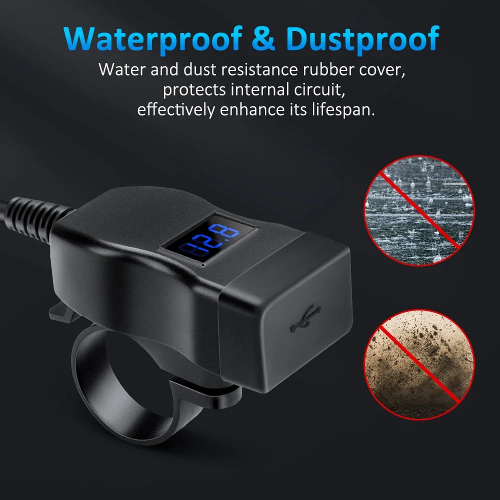 (Local Seller) PD QC3.0 Motorcycle USB Fast Cellular Charger Waterproof ...