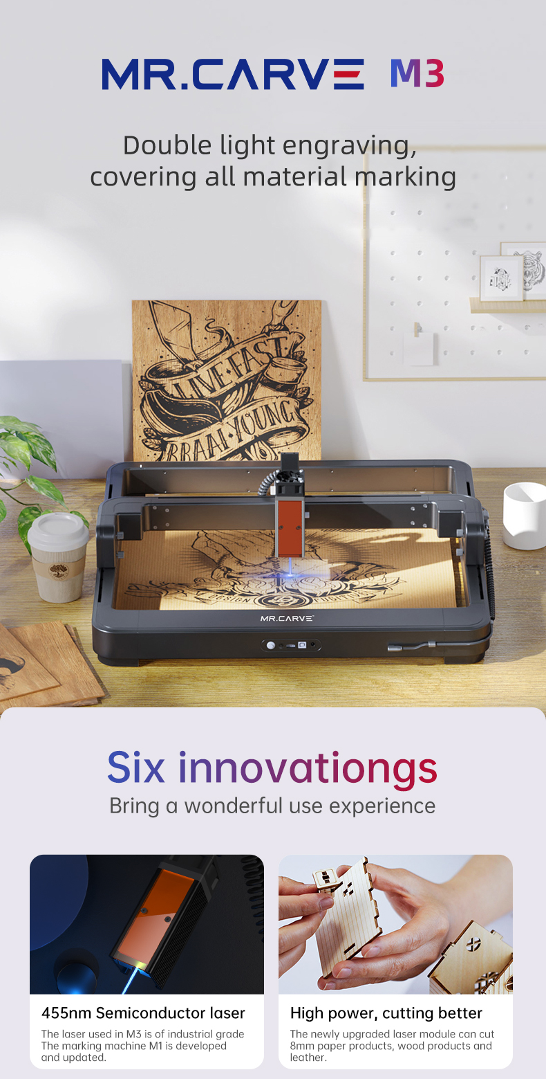 DAJA M3 Laser Engraving Machine/Laser Marking/Printing Metal Engraved ...