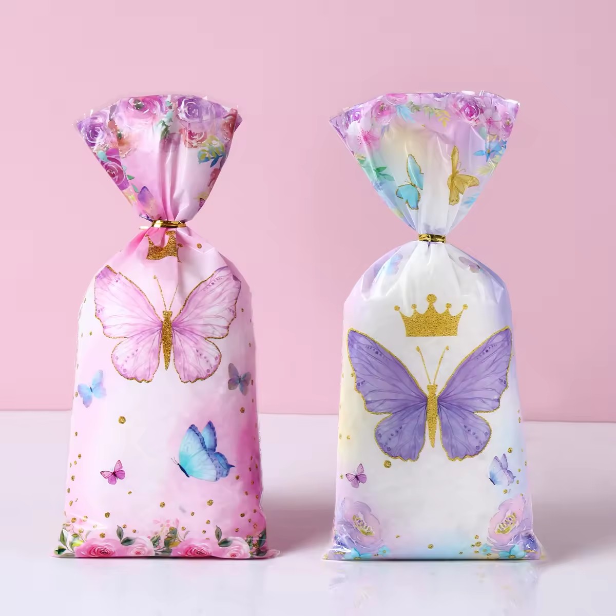 25pcs candy bags gift bags candy packaging bags OPP flat pocket food ...