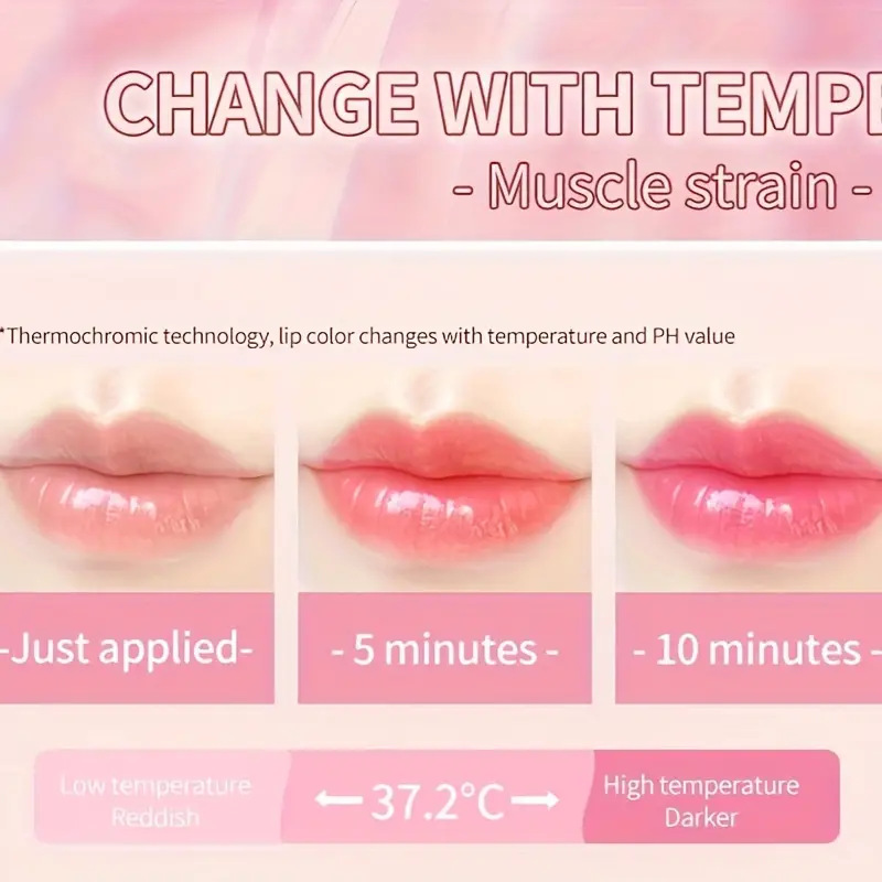 Thermal Flower Lipstick, Color-Changing Moisturizing Long-Lasting ...