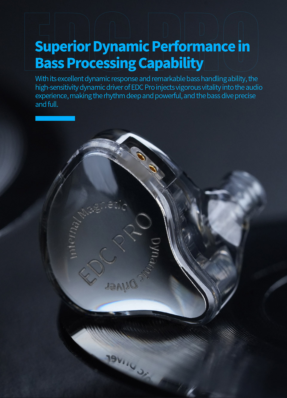 KZ EDC PRO HIFI Best In-ear Wired Earphone Large Dynamic Drivers ...