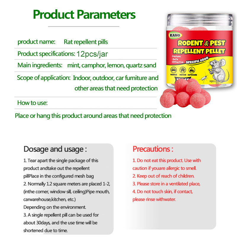 12PCS 480g Rat Killer Powerful Mothballs For Rats Repellent Mouse ...