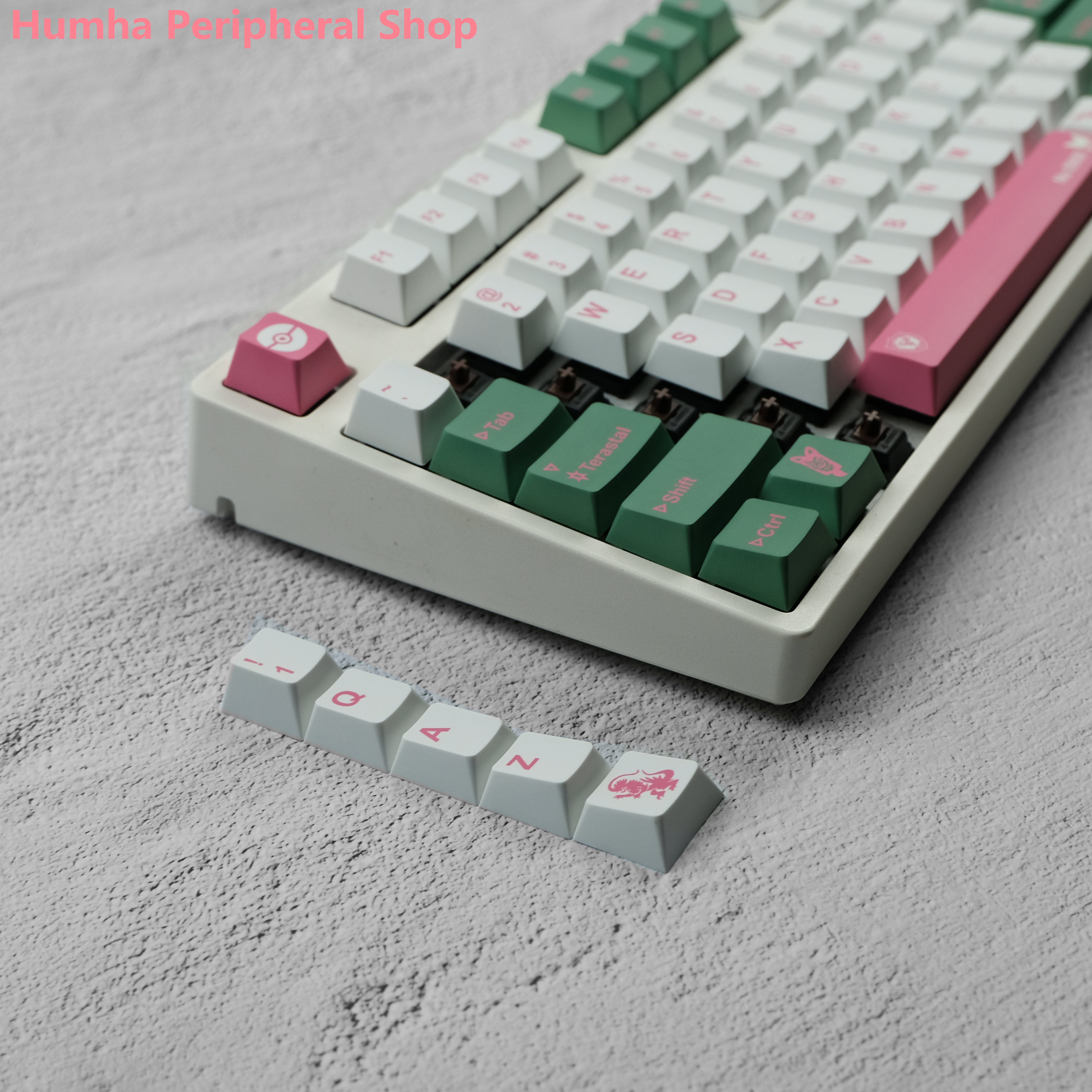 Humha Sprigatito keycap PBT material Dye-Sublimation Cherry profile Mechanical Keyboard keycap ...