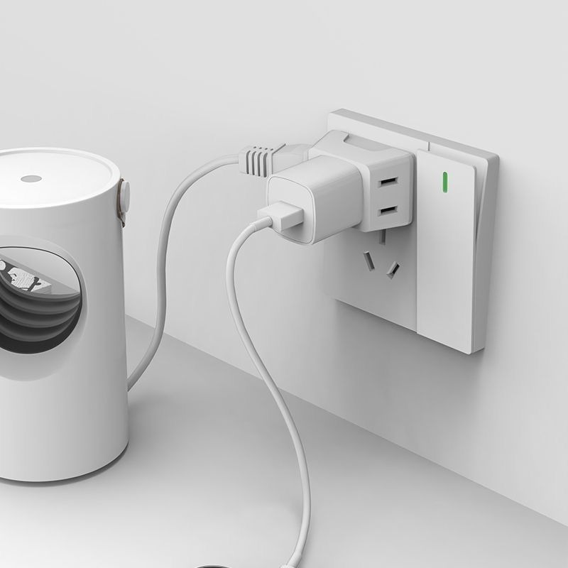 Two-pin Socket Converter Plug Split Plug One Turn Multi-Function Cut ...