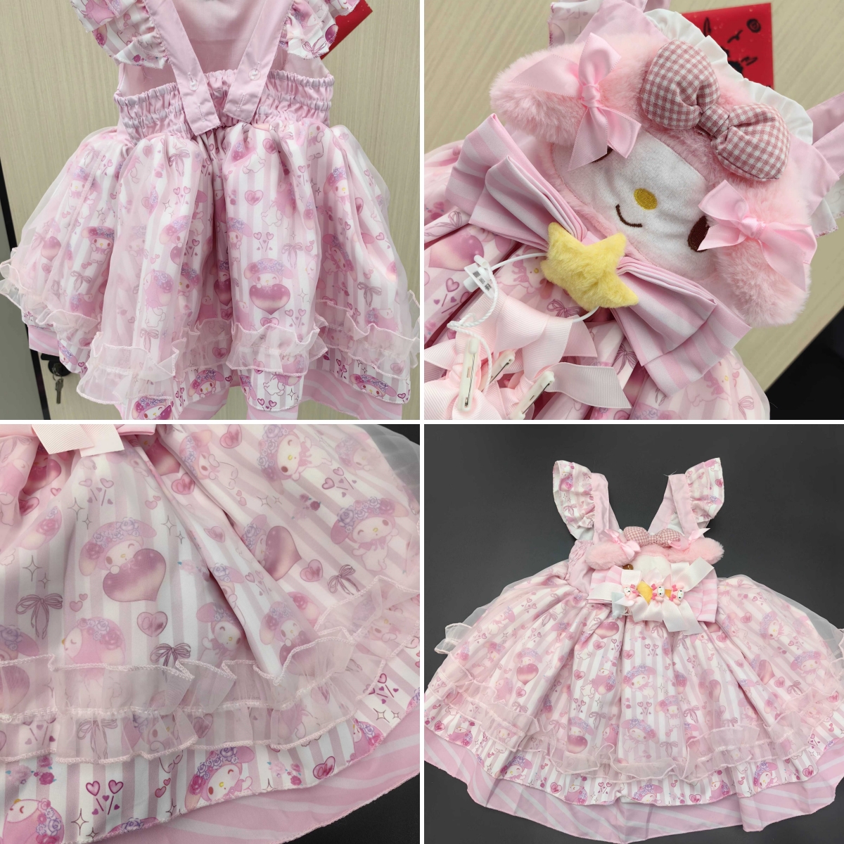 My Melody Cinnamoroll Kawaii Princess Dress For Kids Girl Children's ...