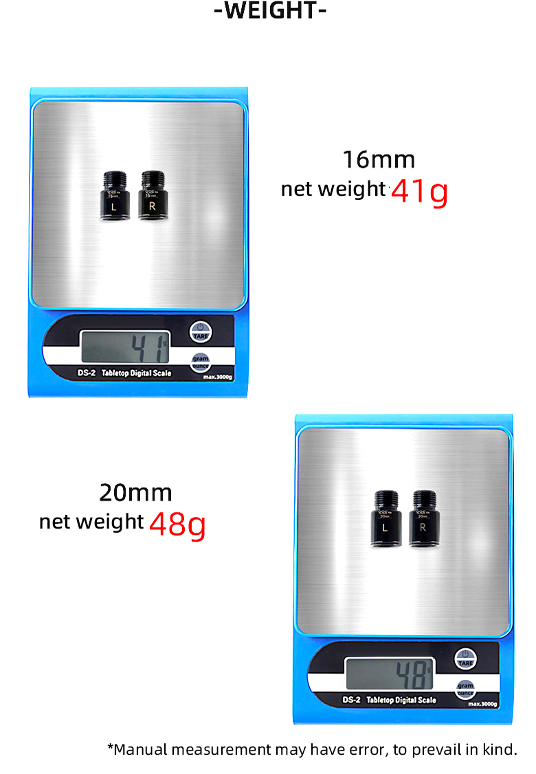 Rrskit Bicycle Pedal Extension Bolts Spacers R66e Extender Axle Crank ...