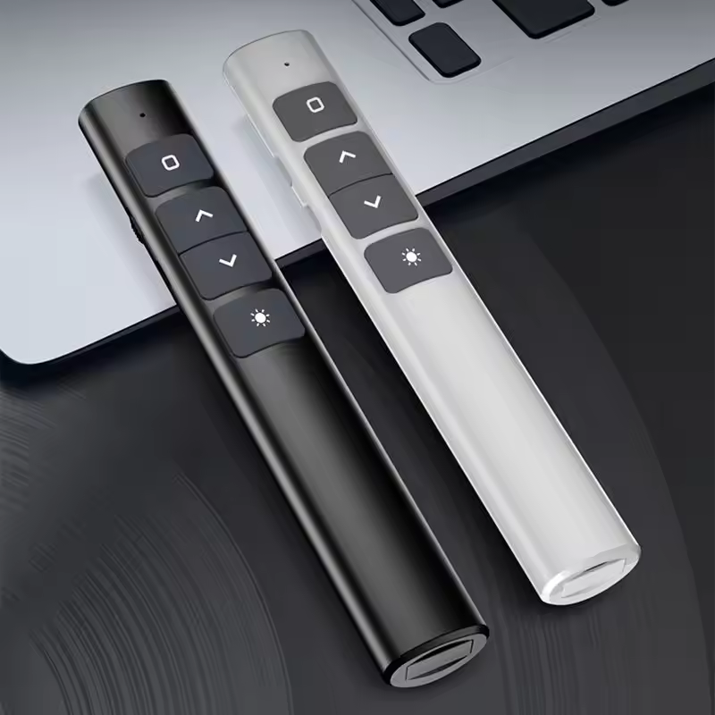 2.4G Rechargeable Wireless PowerPoint Presenter Clicker With Laser ...