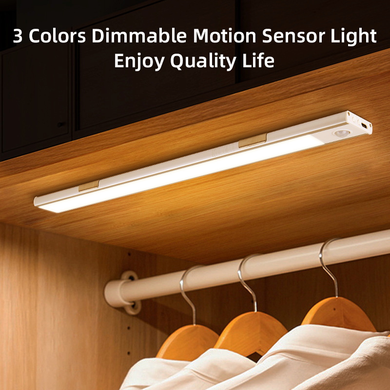 3 Colors Cabinet Light Sensor Kitchen Light Aluminium Smart Night ...
