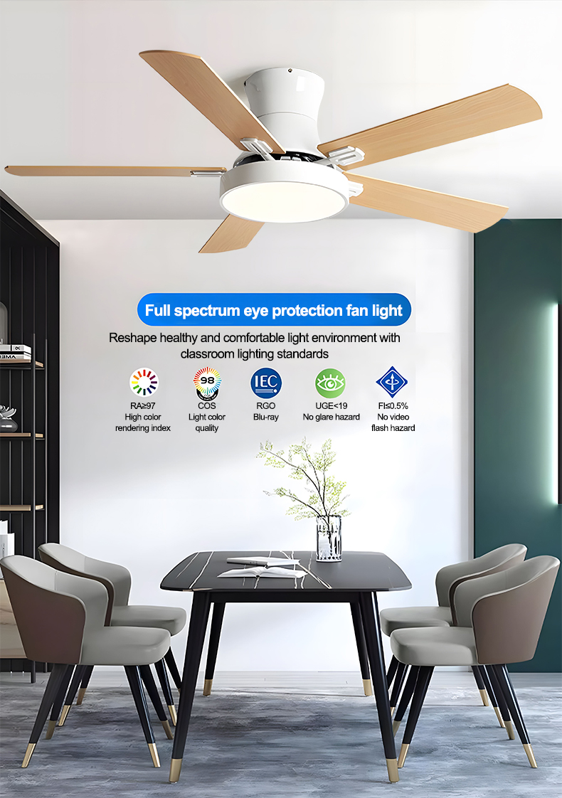 COD Nordic Ceiling Fan Ceiling Light Dc Motor Chandelier Led Ceiling ...