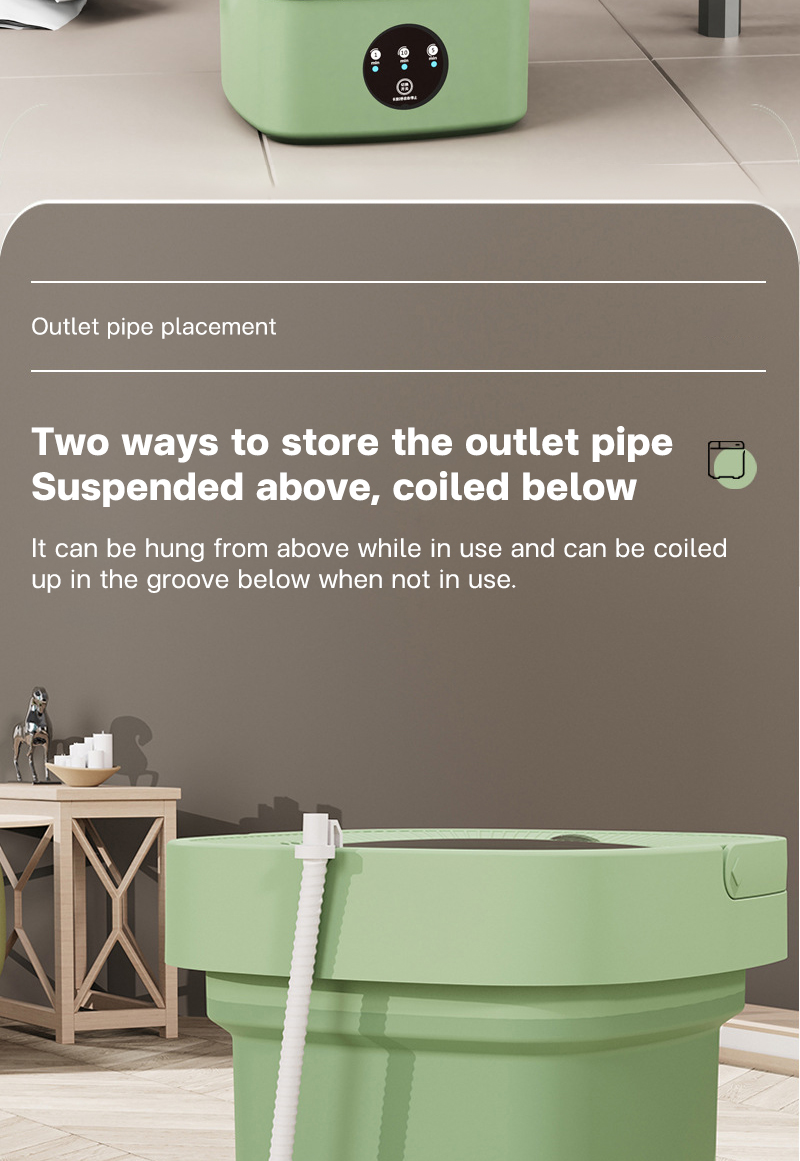 mini washing machine 6L 10L 12L portable washing machine folding small ...