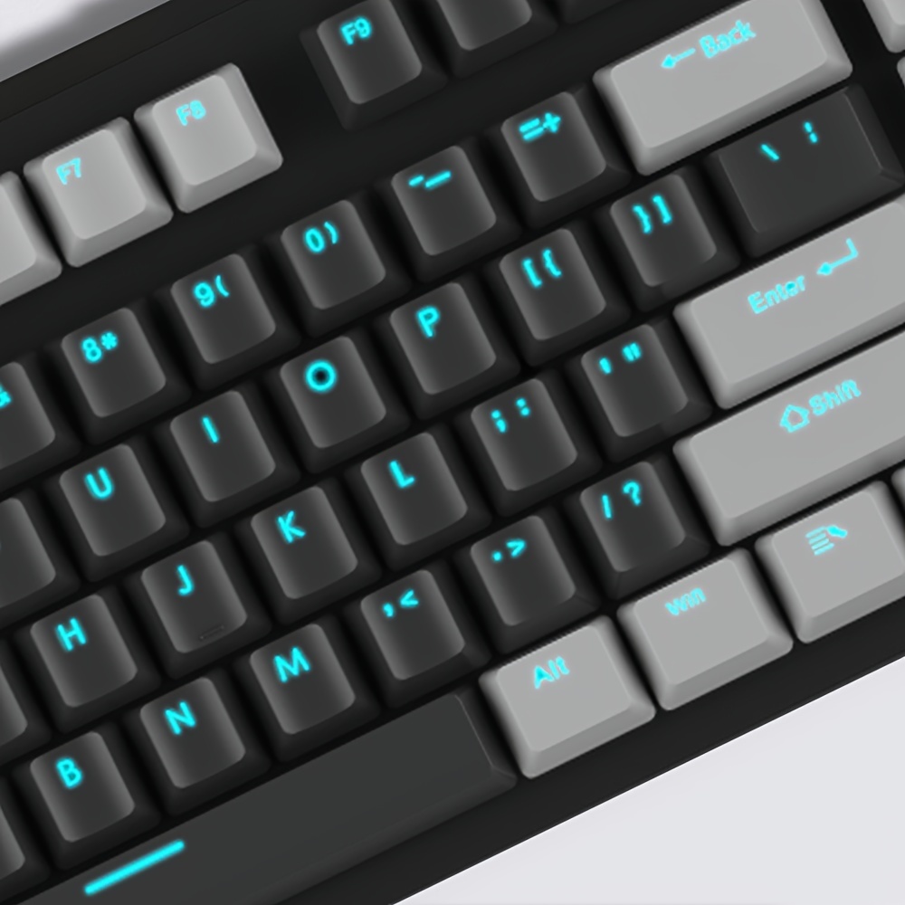 Color keycaps, ABS keycap 104 key set custom keycap set, minimalist ...