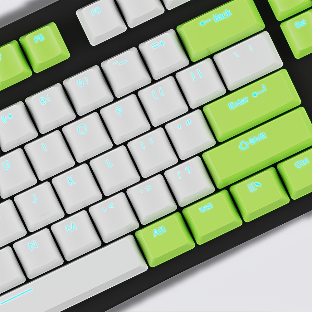 Color keycaps, ABS keycap 104 key set custom keycap set, minimalist ...