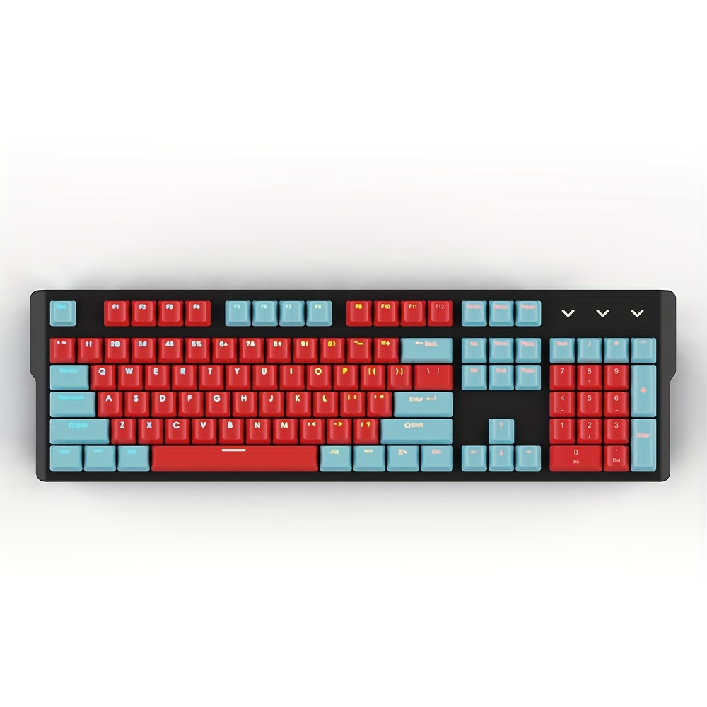 Color keycaps, ABS keycap 104 key set custom keycap set, minimalist ...