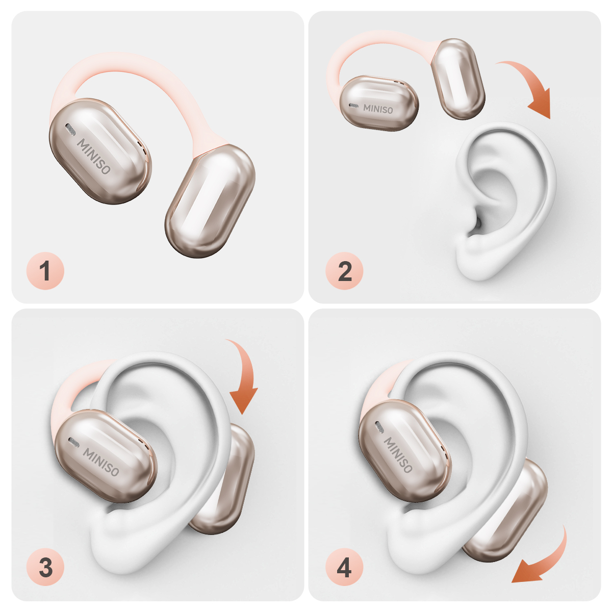 MINISO X23 Bluetooth earphones Open Ear Wireless Sports Headphones ...