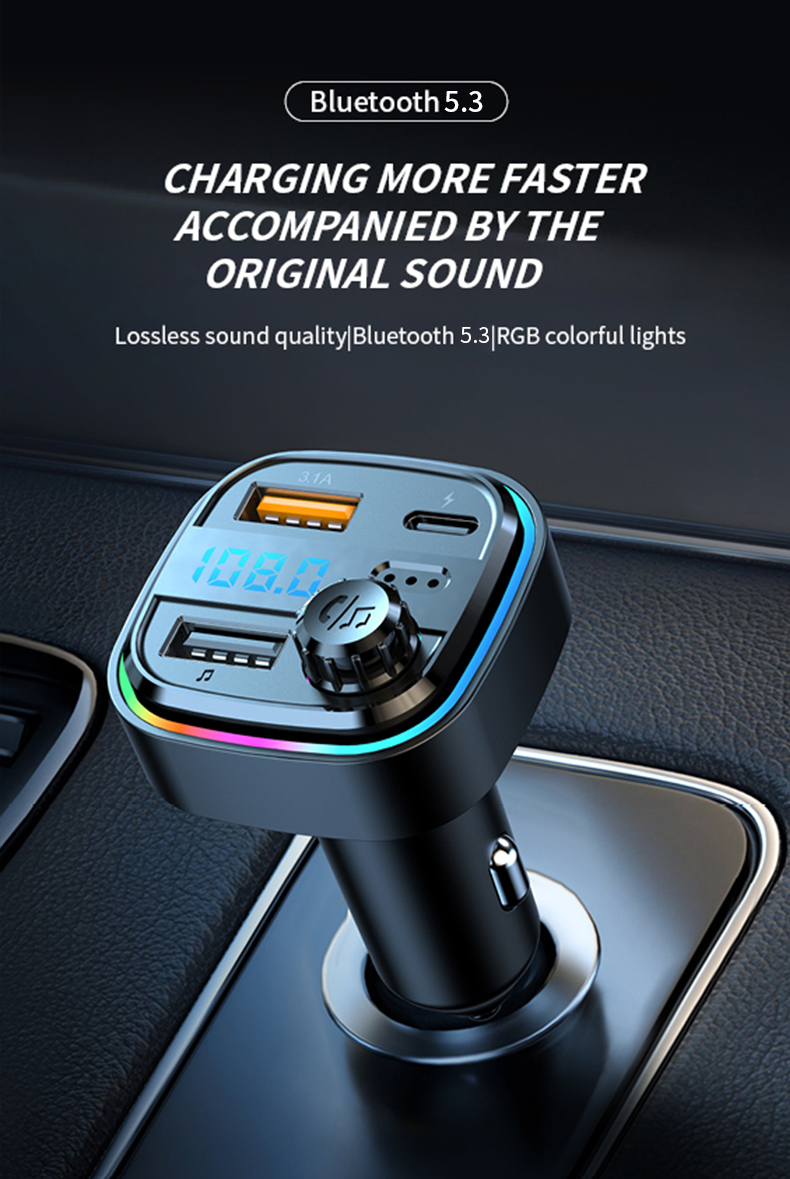 New Car MP3 Wireless Speaker Multifunctional Car MP3 Bluetooth Player ...